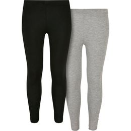 Urban Classics Leggings M&auml;dchen Gr&ouml;&szlig;e 110/116 graumeliert / schwarz
