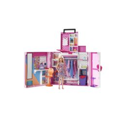 Mattel HGX57 - Barbie - Kleiderschrank mit Puppe, Kleidung und Accessoires