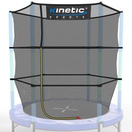 KINETIC SPORTS Trampolin Sicherheitsnetz für JUMPER 140 cm Kindertrampoline – Ersatz Fangnetz Netz mit Reißverschluss, UV-beständig, Indoor