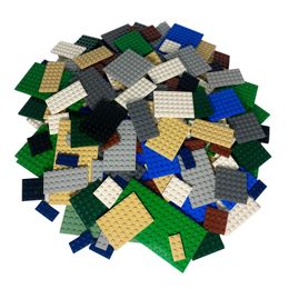 Lego® Platten Gemischt für Haus, Gebäude - Menge 50x