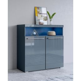 Kommode Inosign "India" Sideboards grau (grau hochganz) Kommode