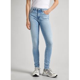 Skinny-fit-Jeans Pepe Jeans Gr. 29, Länge 32, blau (lt used) Damen Jeans Röhrenjeans