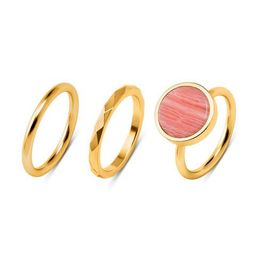 Tchibo 3er-Ring-Set - Gold - Gr.: 17