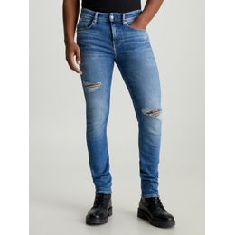 Skinny-fit-Jeans Calvin Klein Jeans "SKINNY" Gr. 30, Länge 32, blau (denim medium) Herren Jeans Röhrenjeans