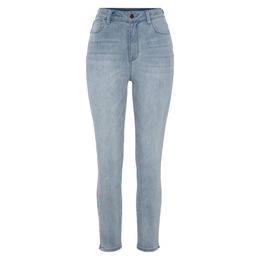 Lascana Jeans Damen Gr&ouml;&szlig;e 27/28 hellblau / braun / gr&uuml;n / orange / wei&szlig;