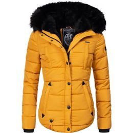 Marikoo Jacke 'Lotusbl&uuml;te' Damen Gr&ouml;&szlig;e M goldgelb Winterjacke