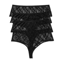 bonprix String Panty aus Spitze (4er Pack)