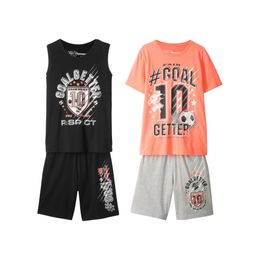 bonprix Jungen T-Shirt + Tanktop + Bermudas (4-tlg. Set)