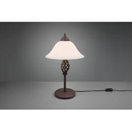 SONSTIGE TRIO-Leuchten Tischleuchte RUSTICA (DH 31x50 cm) DH 31x50 cm braun Tischlampe Klemmleuchte Schreibtischleuchte Schreibtischlampe