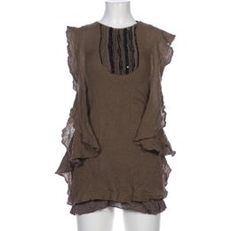 Antik Batik Damen Kleid, grün