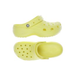 Crocs Damen Sandale, gelb, Gr. 9