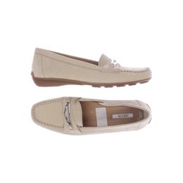 Geox Damen Halbschuh, beige, Gr. 35