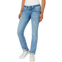 Pepe Jeans Regular-fit-Jeans VENUS mit Badge, blau