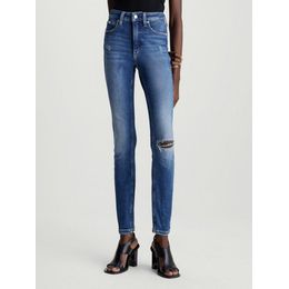 Calvin Klein Jeans Skinny-fit-Jeans HIGH RISE SKINNY in klassischer 5-Pocket-Form, blau