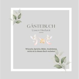 tredition Gästebuch Unsere Hochzeit: Elegantes Hochzeits-Gästebuch, blanko - Mein Amorzinho, Gebunden