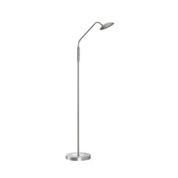 Fischer und Honsel LED-Stehleuchte Tallri, nickelfarben, Höhe 135 cm, CCT