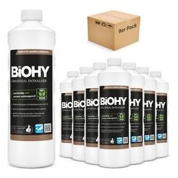 BiOHY Universal Entkalker, Entkalkungsmittel, Bio Kalklöser, Kalkreiniger 9er Pack (9 x 1 Liter Flasche)