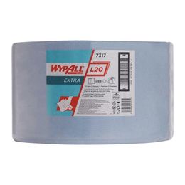 7317 Wischtuch wypall L20 extra+ L380xB235ca. mm blau 2-lagig - Kimberly-Clark