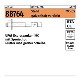 UPAT - Expressanker r 88764 imc 16/250/370 gs Stahl galvanisch verzinkt s