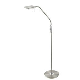 Moderne LED-Dimmer-Stehlampe Bergamo Nickel Trio Lighting
