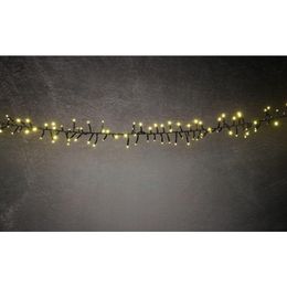 TrendLine LED-Lichterkette Cluster Außen 4,5 m warmweiß-schwarz mit Timer, Dimmer Lichterketten