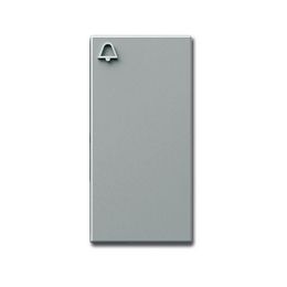 Sss SIEDLE Klingeltaste mit Glockensymbol-silber-metallic - silber-metallic