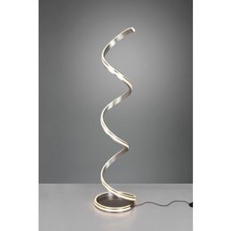 Moderne Stehlampe Yara Spiral Nickel Led Dimmer Trio Lighting