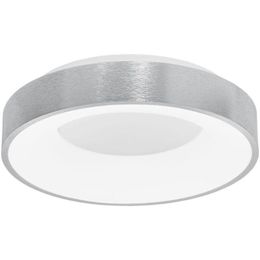 NOVA LUCE LED Deckenleuchten Rando Thin in Silber-gebürstet 30W - grey