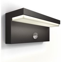 Philips - led Wandleuchte Bustan in Anthrazit und Weiß 3,8W 800lm - black