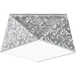 famlights - Deckenleuchte Hani in Silber E27 1-flammig - grey