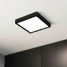 Eglo - led Deckenleuchte Fueva in Schwarz und Weiß 17W 2000lm IP44 - black