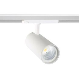 LEDKIA LED-Strahler New D'Angelo Weiss 30W (cri 90) lifud für 3-Phasenstromschienen Warmes Weiß 3000K - 3500K 36º