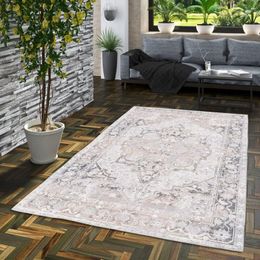 Pergamon Vintage Designerteppich Finesse Orient Creme Keshan - 160x230 cm