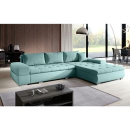 Arzo Sofa L-Form Eckcouch Schlafsofa Couch mit Schlaffunktion modern PR72 - Furnix