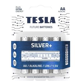 Bighouse It - tesla alkaline batterien AA/LR6/1,5 v 4 stück silber+