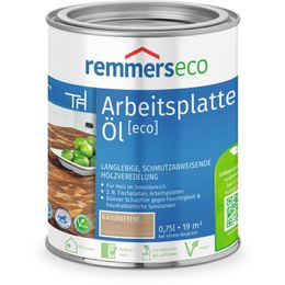 Remmers Arbeitsplatten-Öl [eco] natureffekt, 0,75 Liter, Arbeitsplattenöl für wasserbelastete Küchenutensilien, Arbeitsplatten, Tische und Möbel