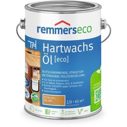 Remmers Hartwachs-Öl [eco] eiche hell, 2,5 Liter, Hartwachsöl für innen, natürliche Basis, Beize, Öl und Versiegelung in einem, nachhaltig, vegan - eiche