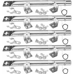 31-44,5 cm Universal Brenner für Landmann Triton 2, Enders Monroe 4K, Charbroil, Campingaz, Tepro, Taino, Proficook, Outback, Edelstahl Rohrbrenner