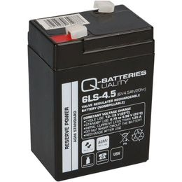 Q-Batteries 6LS-4.5 6V 4,5Ah Blei-Vlies Akku AGM VRLA