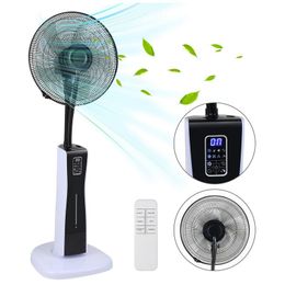 Stand-Ventilator mit Sprühnebel & Fernbedienung Wasser-Nebel - Schwarz - Tolletour