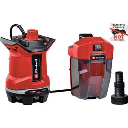 Akku-Schmutzwasserpumpe ge-dp 18/25 Li-Solo Power X-Change (18 v, 7.500 L/h Fördermenge, 5 m Förderhöhe, eco- und BOOST-Modus, ohne Akku) - Einhell