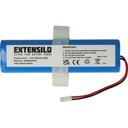 Extensilo - 1x Akku kompatibel mit Medion MD18500, MD18501, MD18600 Saugroboter (3400 mAh, 14,4 v, Li-Ion)