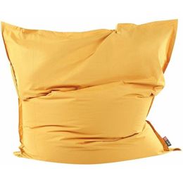 Beliani Sitzsack Gelb 180 x 230 cm Indoor Outdoor Stark wasserabweisender Langfristige Volumenstabilität Groß - Gelb