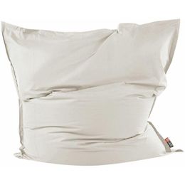 Beliani Sitzsack Beige 180 x 230 cm Indoor Outdoor Stark wasserabweisender Langfristige Volumenstabilität Groß - Weiß