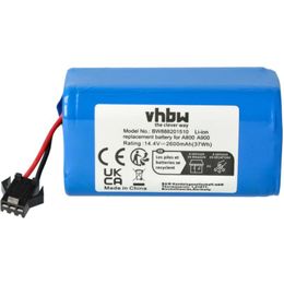 vhbw - Akku kompatibel mit Tesvor X500 Pro, X580, X580R, X583, X586 Staubsauger Home Cleaner Heimroboter (2600mAh, 14,4V, Li-Ion)