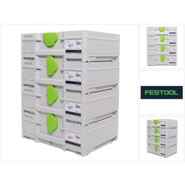 Systainer Set 4x SYS3 m 137 ( 4x 204841 ) 10,4 Liter 396x296x137mm Werkzeugkoffer koppelbar - FESTOOL