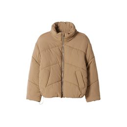 Bershka Between-Season Jacket female Beige size S