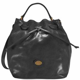 The Bridge Story Donna Beuteltasche Leder 24 cm nero-goldfarben