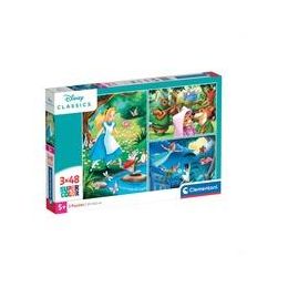 Clementoni Kinderpuzzle Supercolor - Disney Classic 3x 48 Teile Teile: 144 (3x 48) Altersangabe: ab 5 Jahren