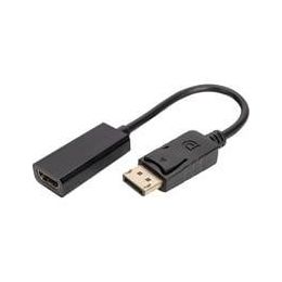 Digitus Adapter / Konverter DisplayPort > HDMI schwarz, 15cm